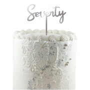 Silver Seventy 2mm Acrylic Birthday Cake Topper | Shop 10,000+ Party ...