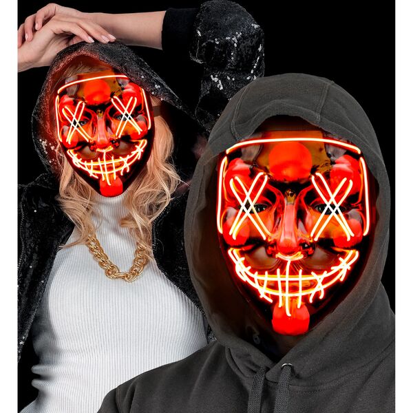 Light Up Red Purge Halloween Face Mask | Shop 10,000+ Party Products ...