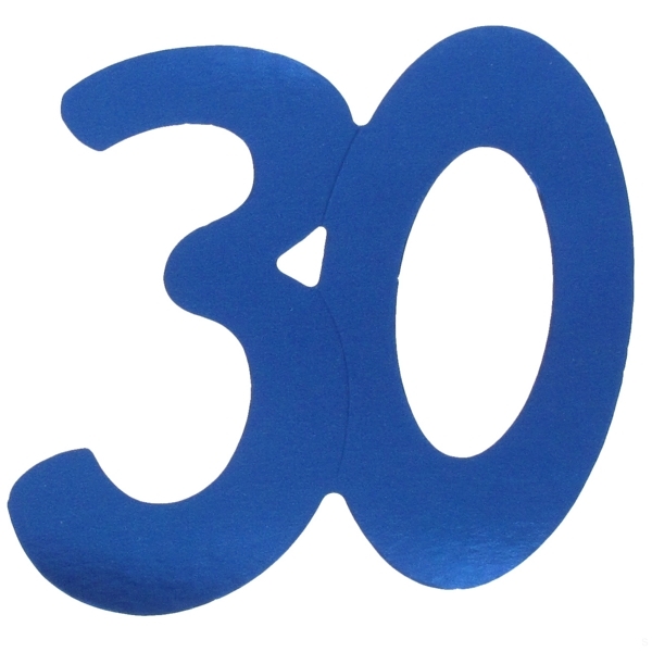 Cutout Small Foil 30 Blue Pk1 - N/A