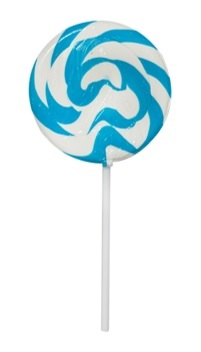 Mega Pop Blue Swirl Lollipop 85gm (Pk 1) | Shop 10,000+ Party Products ...