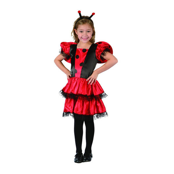 Child LadyBug Dress Headband Wings Costume (Large, 8-10 Yrs) | Shop ...