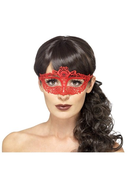 Red Lace Mask - Halloween Costumes - Shindigs.com.au