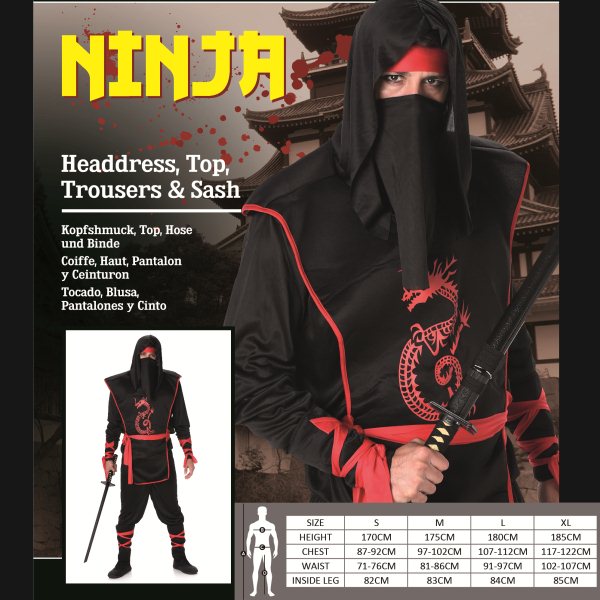 Ninja Costume - Party Costumes - Shindigs.com.au