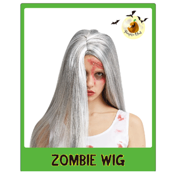 Grey Zombie Wig - Halloween Wigs - Shindigs.com.au