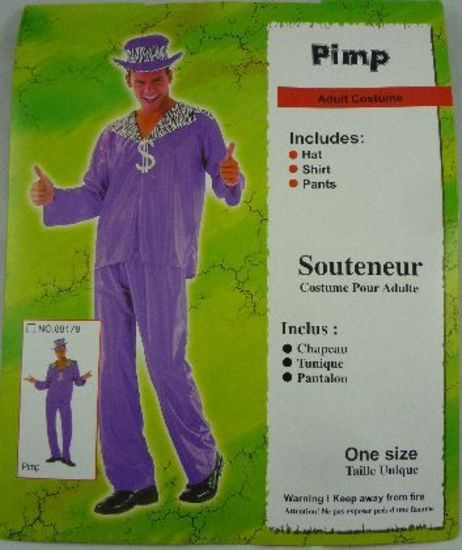 Adult Pimp Costume Pk 1 - Party Costumes - Shindigs.com.au