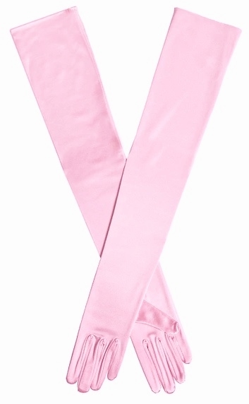 Pink Extra Long Satin Gloves (1 Pair) | Shop 10,000+ Party Products ...