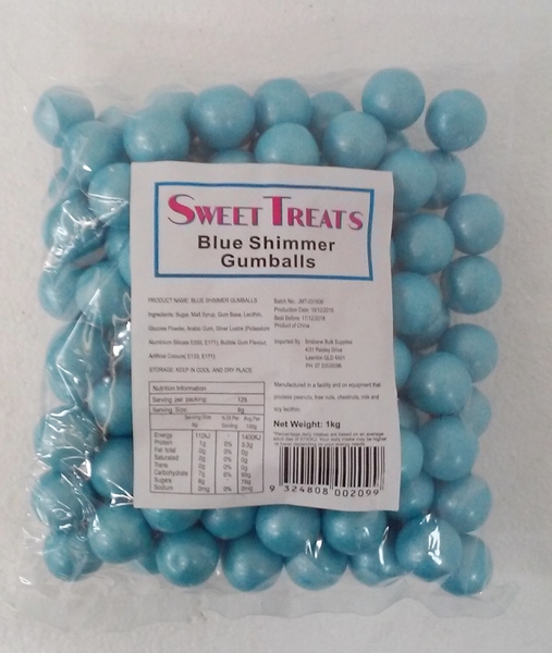 Blue Gumballs 1kg - Party Lollies - Shindigs.com.au