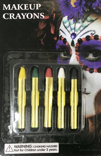 Assorted Colour Make Up Crayons (Pk 5) | Shop 10,000+ Party Products ...