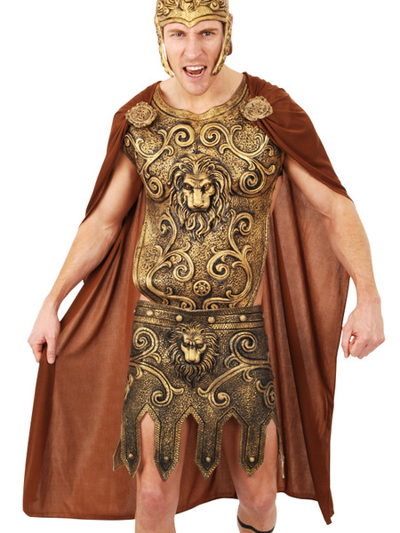 Brown Warrior Cape - Adult (Cape & Pin On Medallions Only) Pk 1 - Dr. Tom's