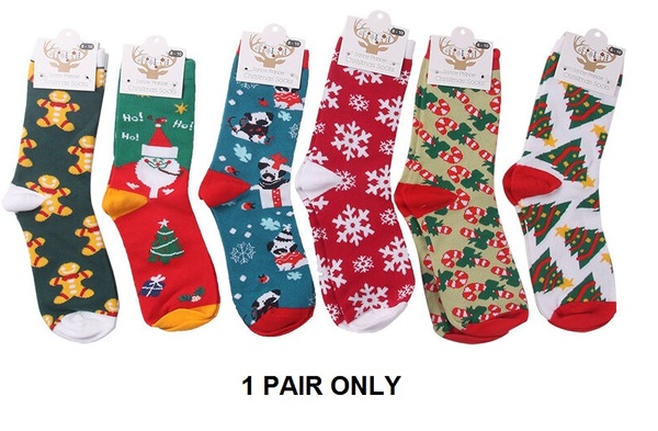 Assorted Designs Adult Christmas Socks (Pk 1) | Shop 10,000+ Party ...