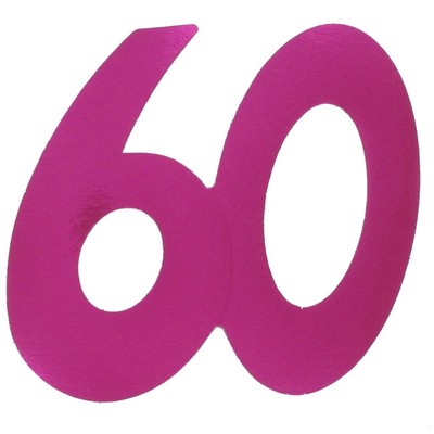 Cutout Small Foil 60 Hot Pink Pk1 - N/A