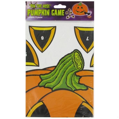 Halloween Party Game - Pin The Nose Pumpkin Pk1 - Beistle